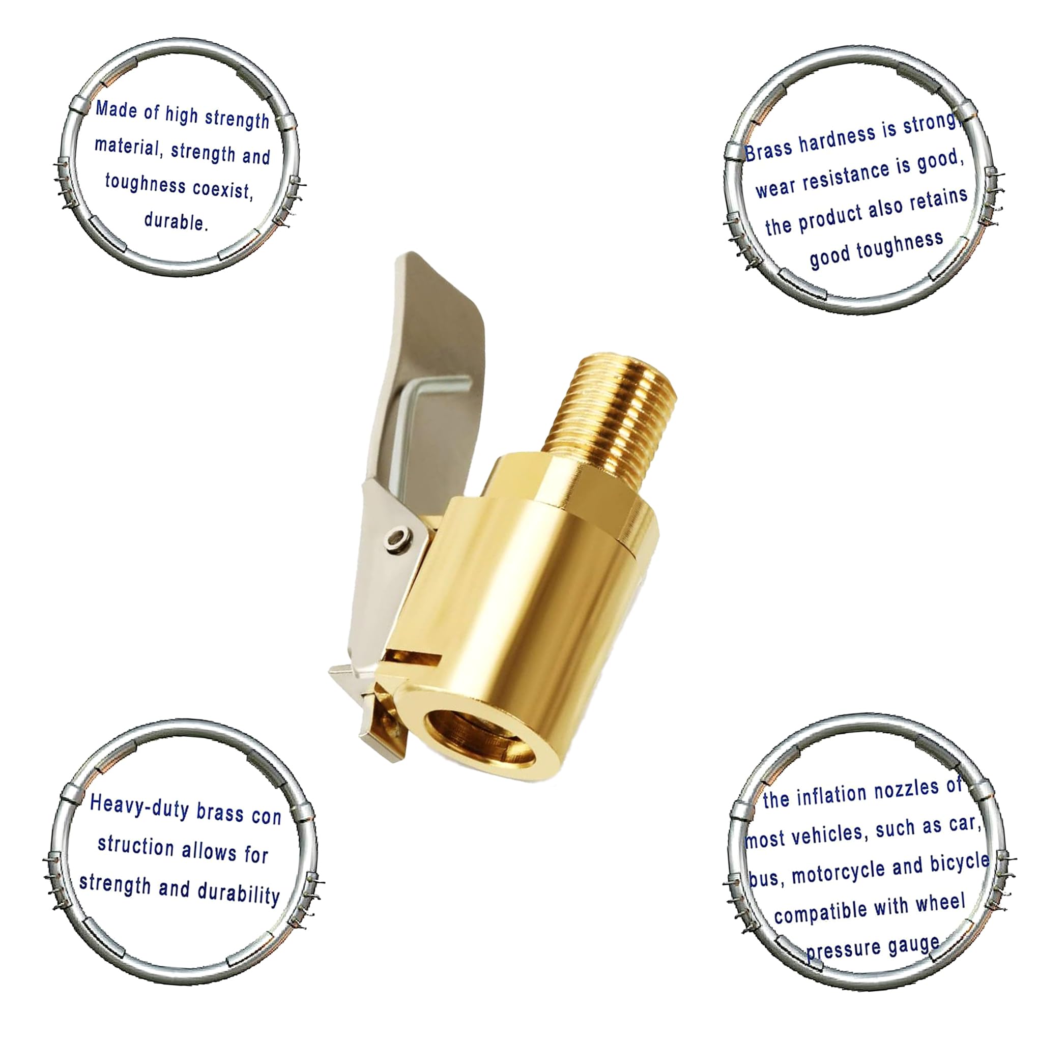 Snapklik.com : Air Chuck, Lock On Air Chuck, 5/16 Male NPT Locking Air ...