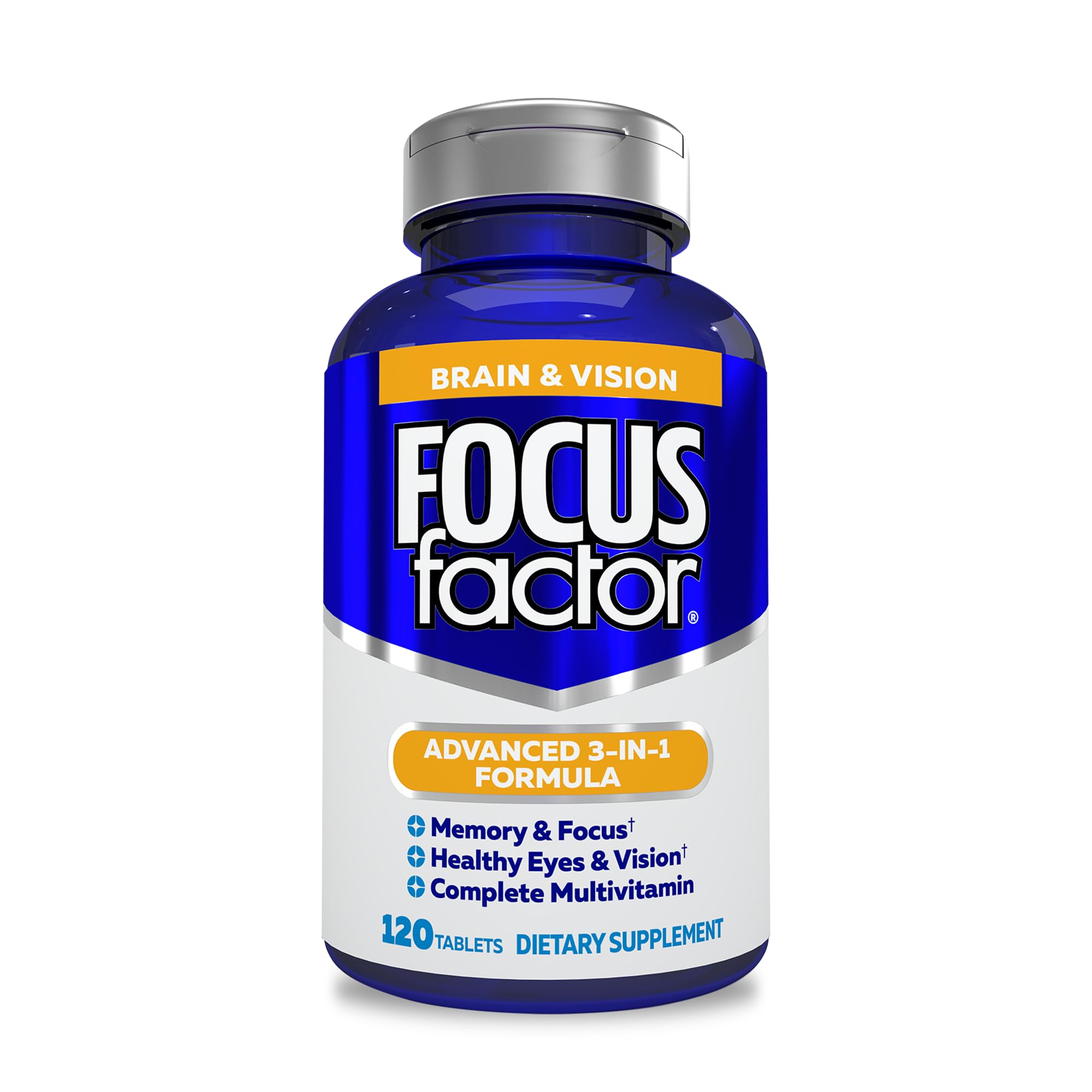 Focus Factor Adults Brain And Vision Supplement 120 Count Eye ...