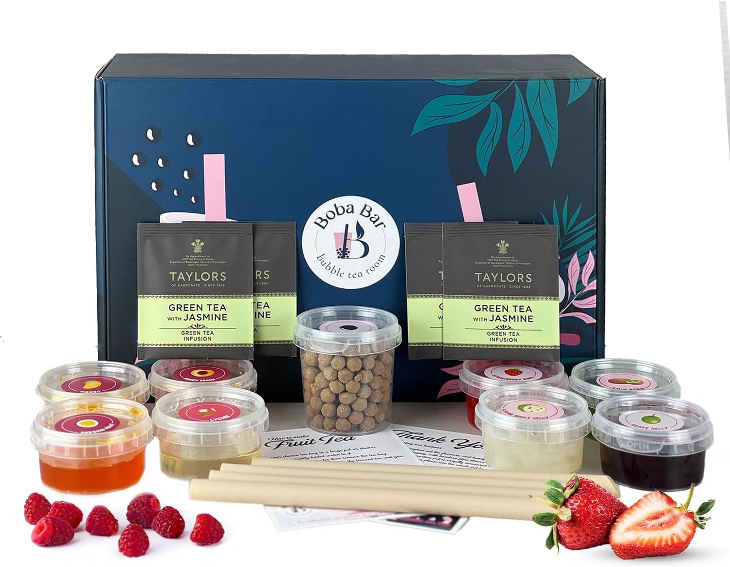 Exotic Escapades - Fruit Bubble Tea Kit | 4 Fruit Tea Flavours | 4 ...