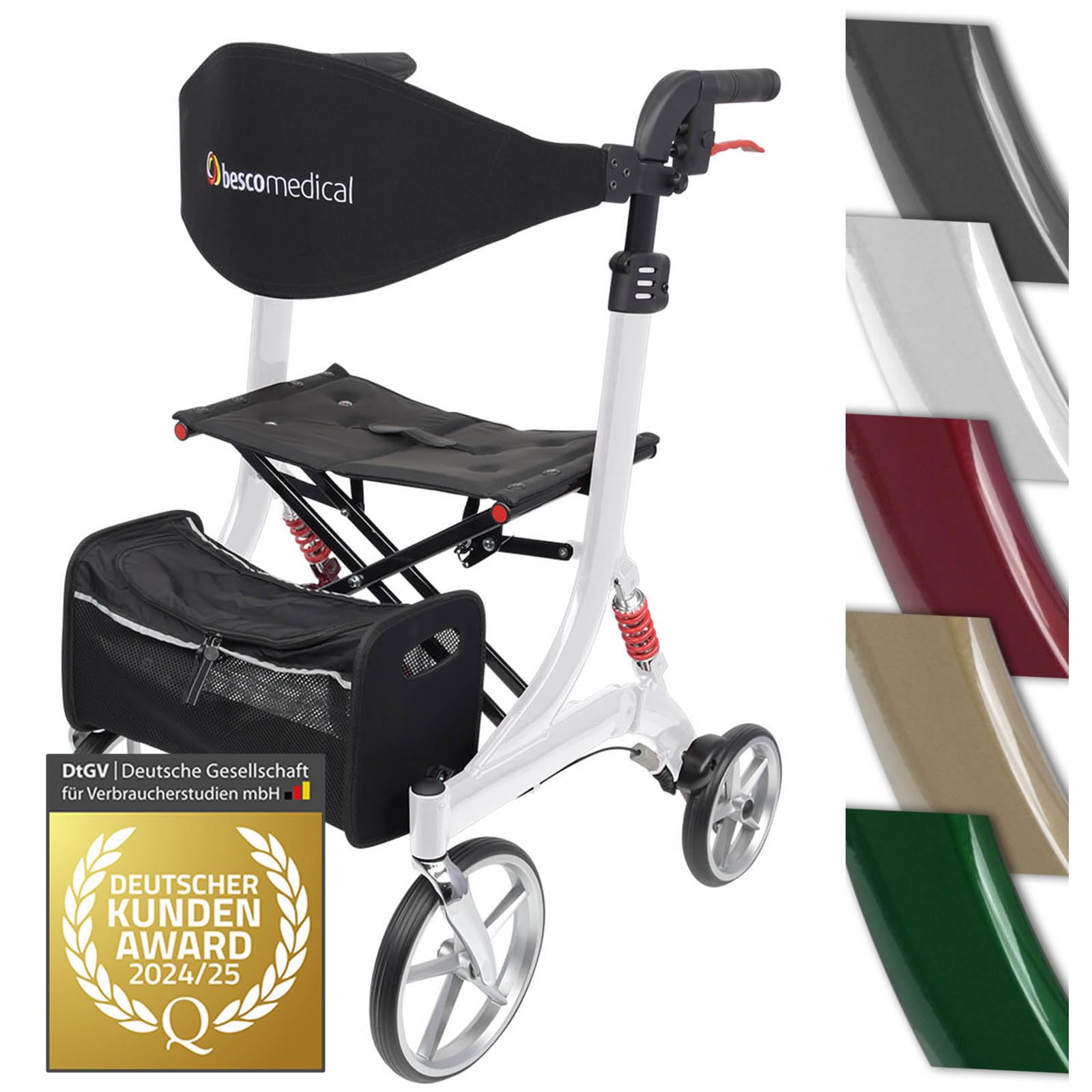 Leichtgewicht-Rollator Spring - Gehhilfe mit Komfort-Federung ...