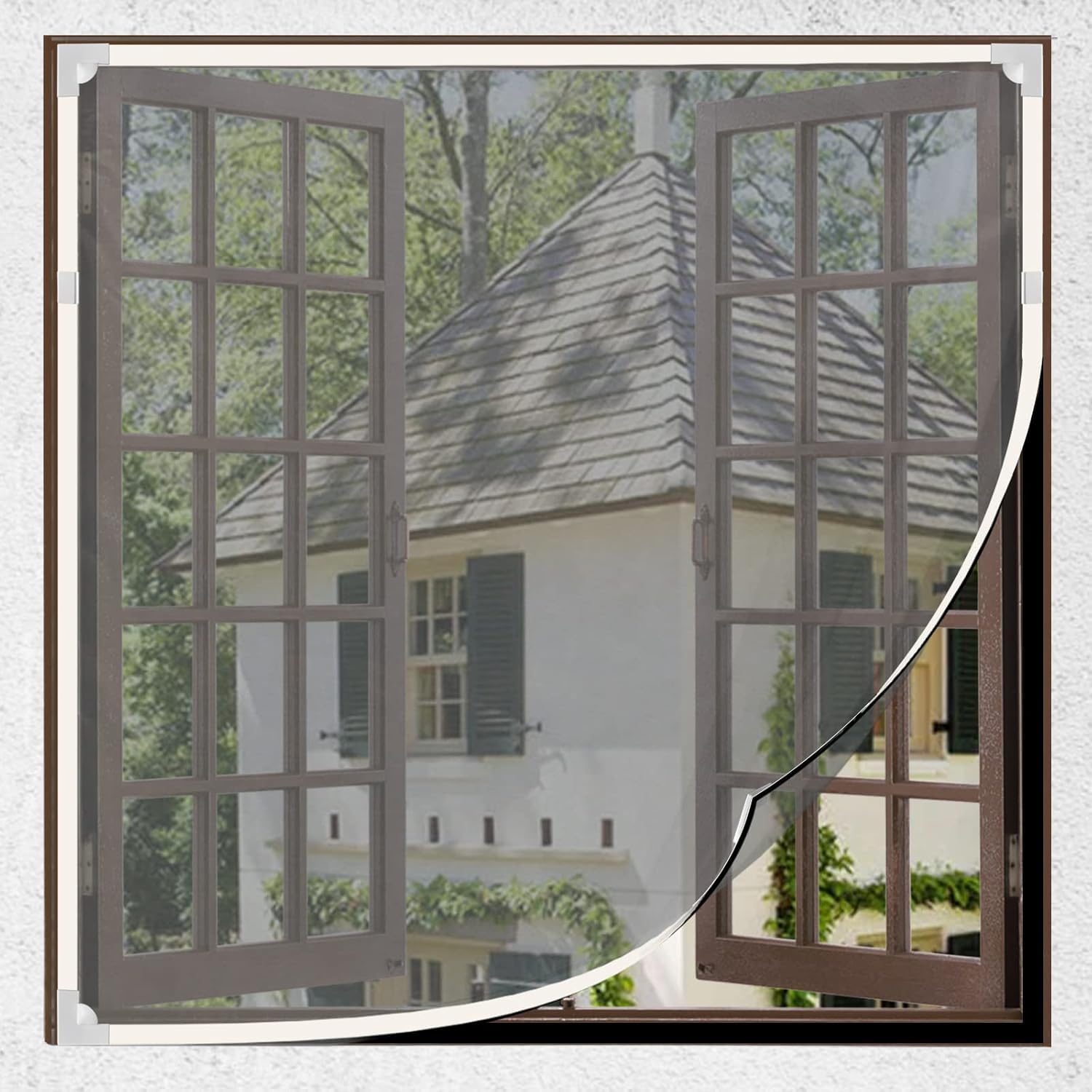 Snapklik.com : Magnetic Window Screen Frame/Adjustable Window Screen ...