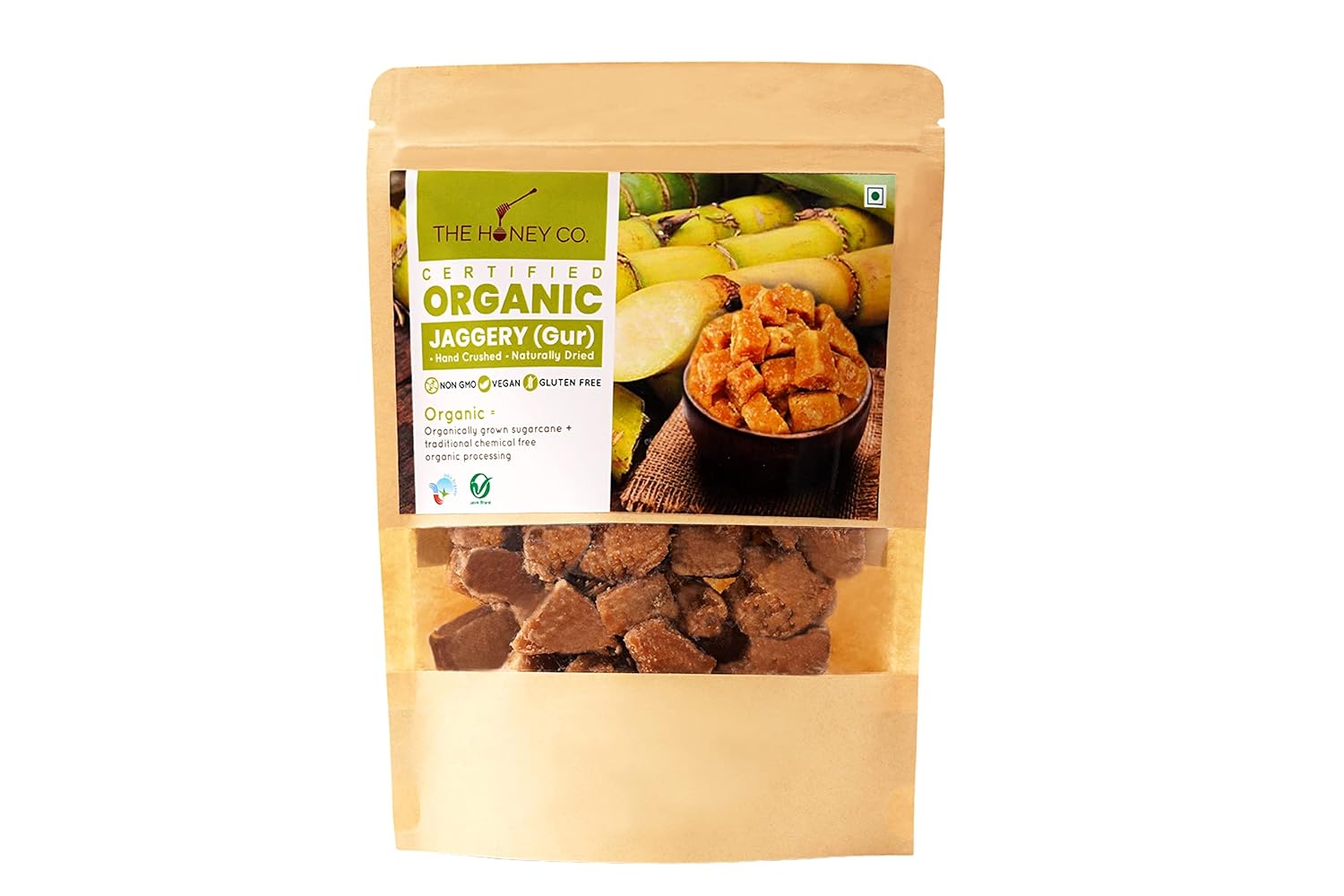 THE HONEY CO. Organic Jaggery (Gur) – 100% Natural Desi Gud | Chemical ...