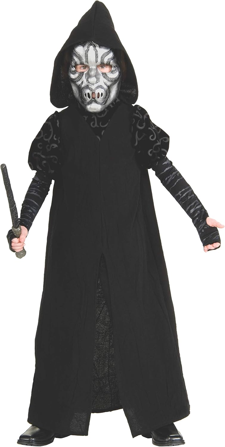 Amazon.com: Harry Potter Deluxe Child's Death Eater Costume, Large ...