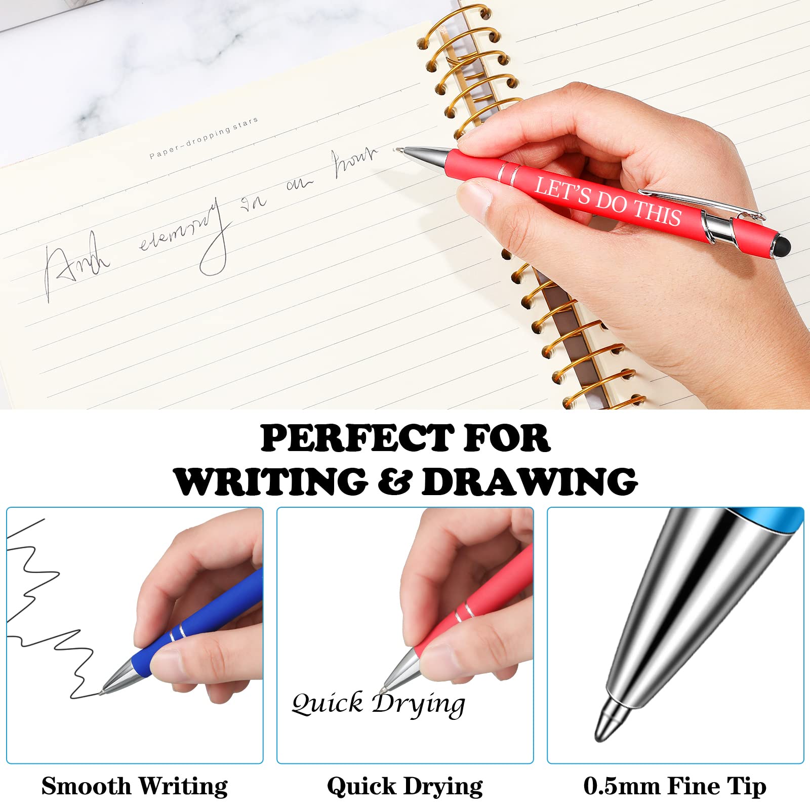 Snapklik.com : Chrisfall 10 Pieces Ballpoint Pens Office Inspirational ...