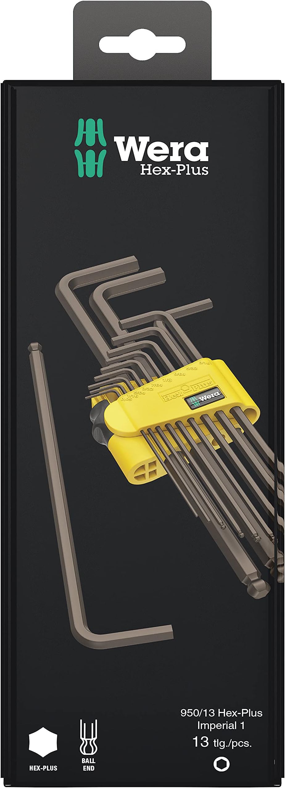 Wera 05022640001 950/9 Hex-Plus Multicolour Imperial 2, 9-teilig : Amazon.co.uk: DIY & Tools