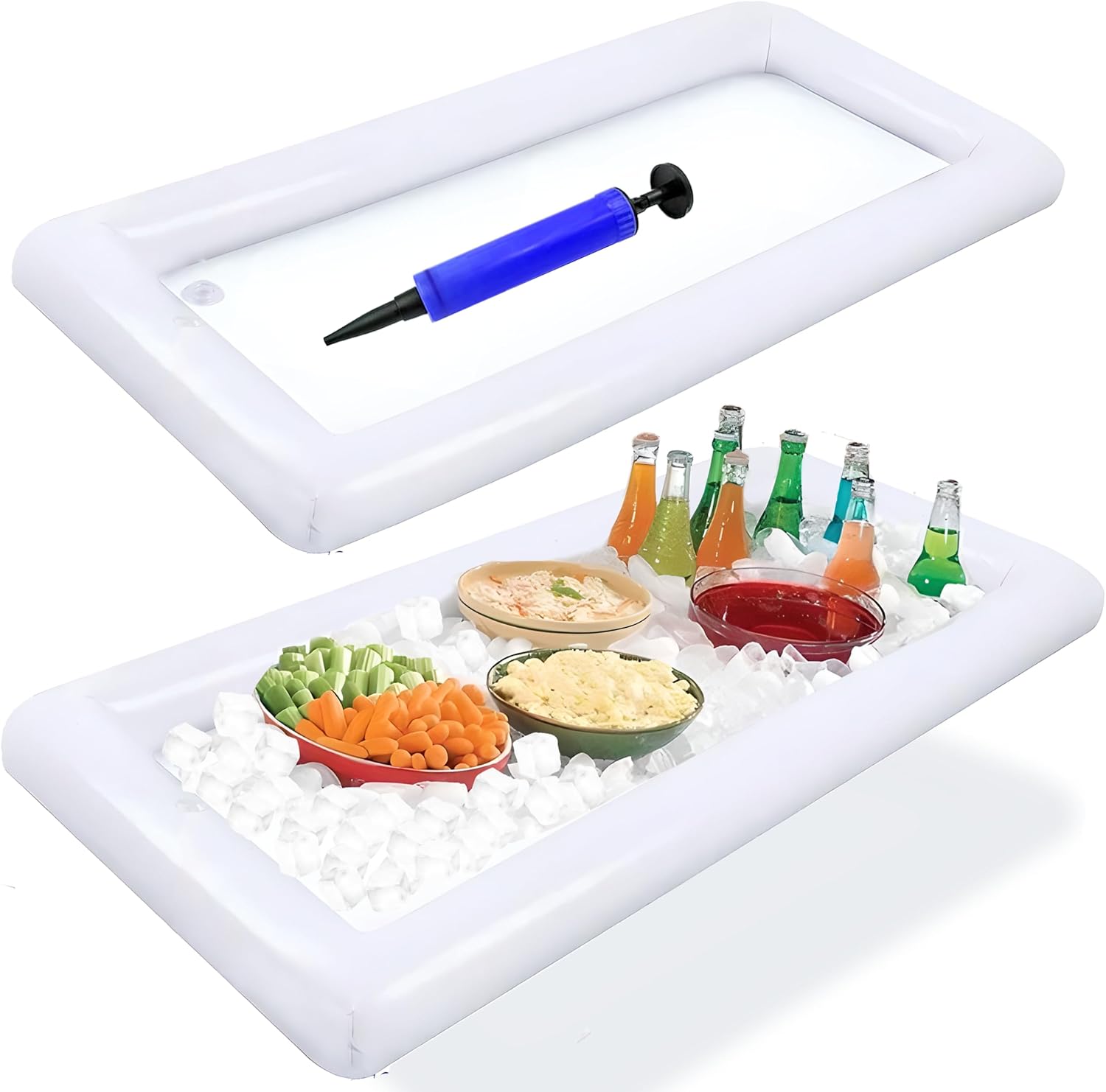 Amazon.com | 2PCS Inflatable Serving Bars with Pump – Inflatable Ice ...