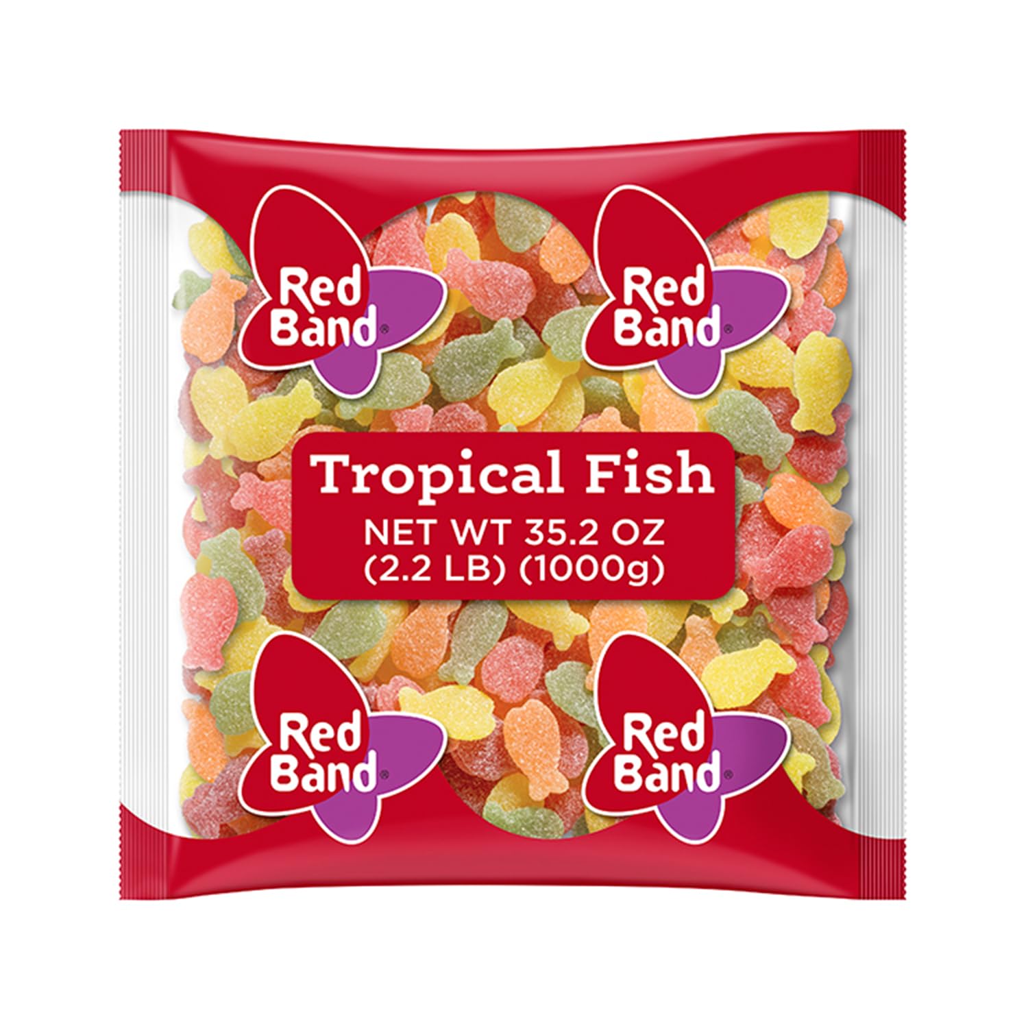 Amazon.com : Red Band Tropical Fish Gummy Candies - Soft Candy Fish ...