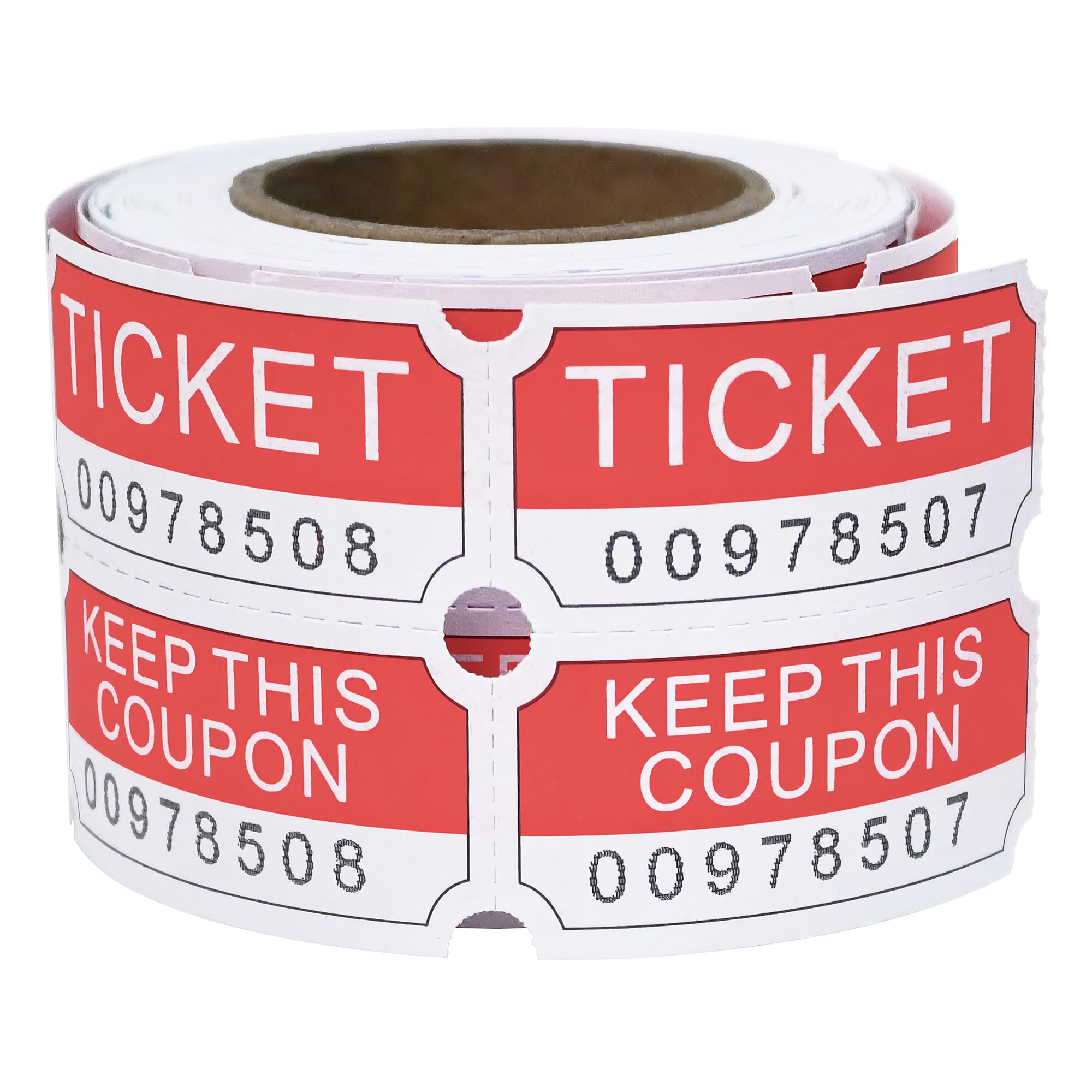 Snapklik.com : L LIKED 250 Raffle Tickets, Red