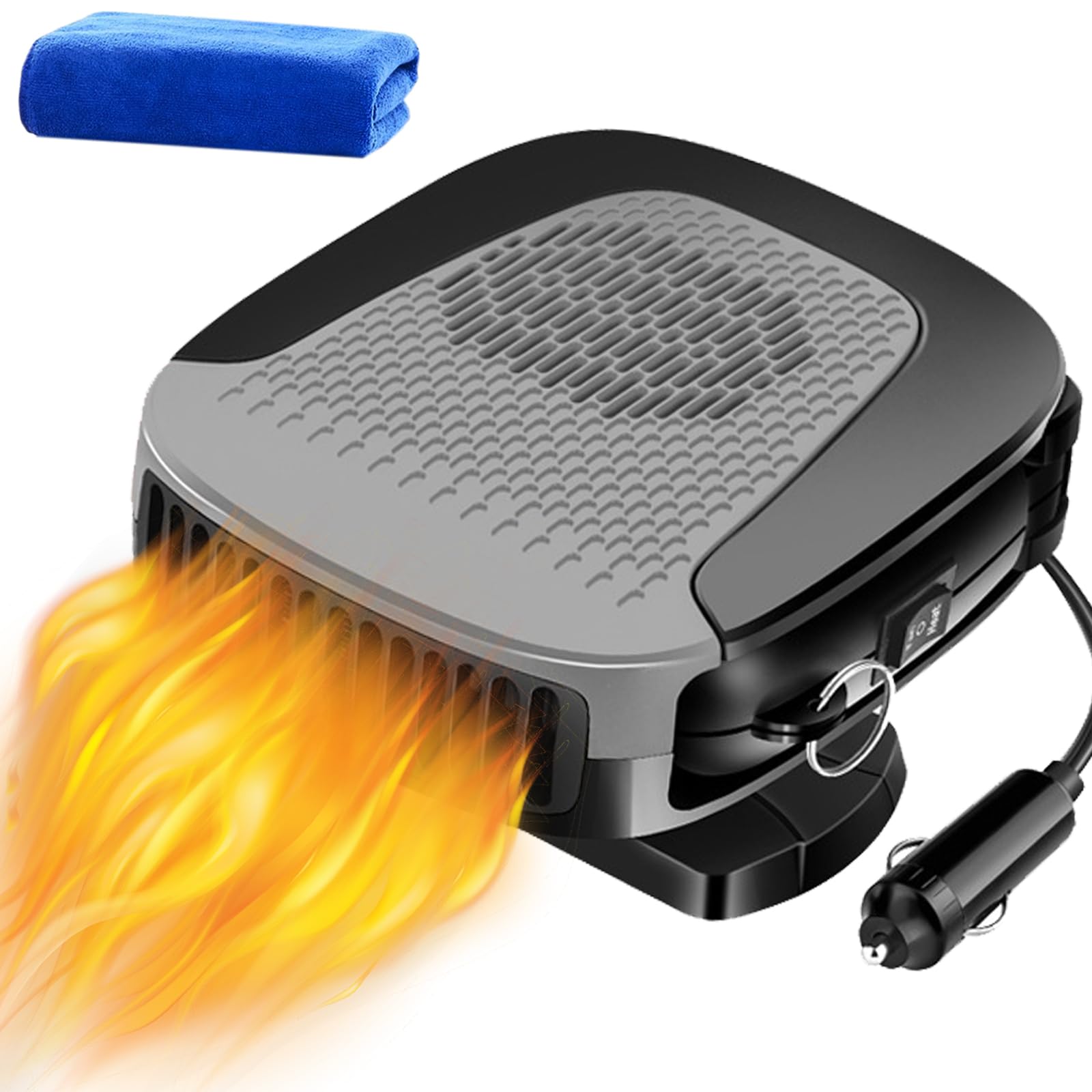 Car Heater,12V 150W Portable Fast Heating Auto Windshield Defogger and ...