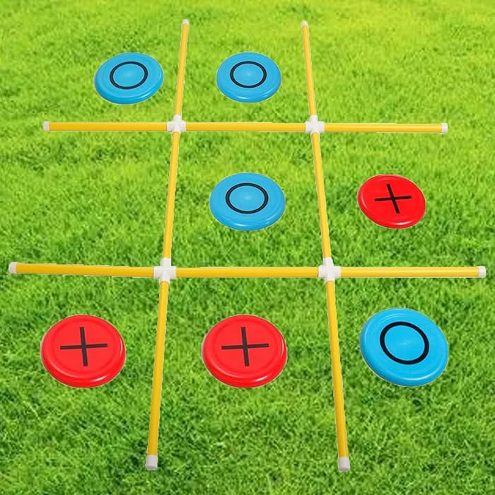 Buy AGOTENI Giant Tic Tac Toe Game, Yard Toss Game Set, Premium ...