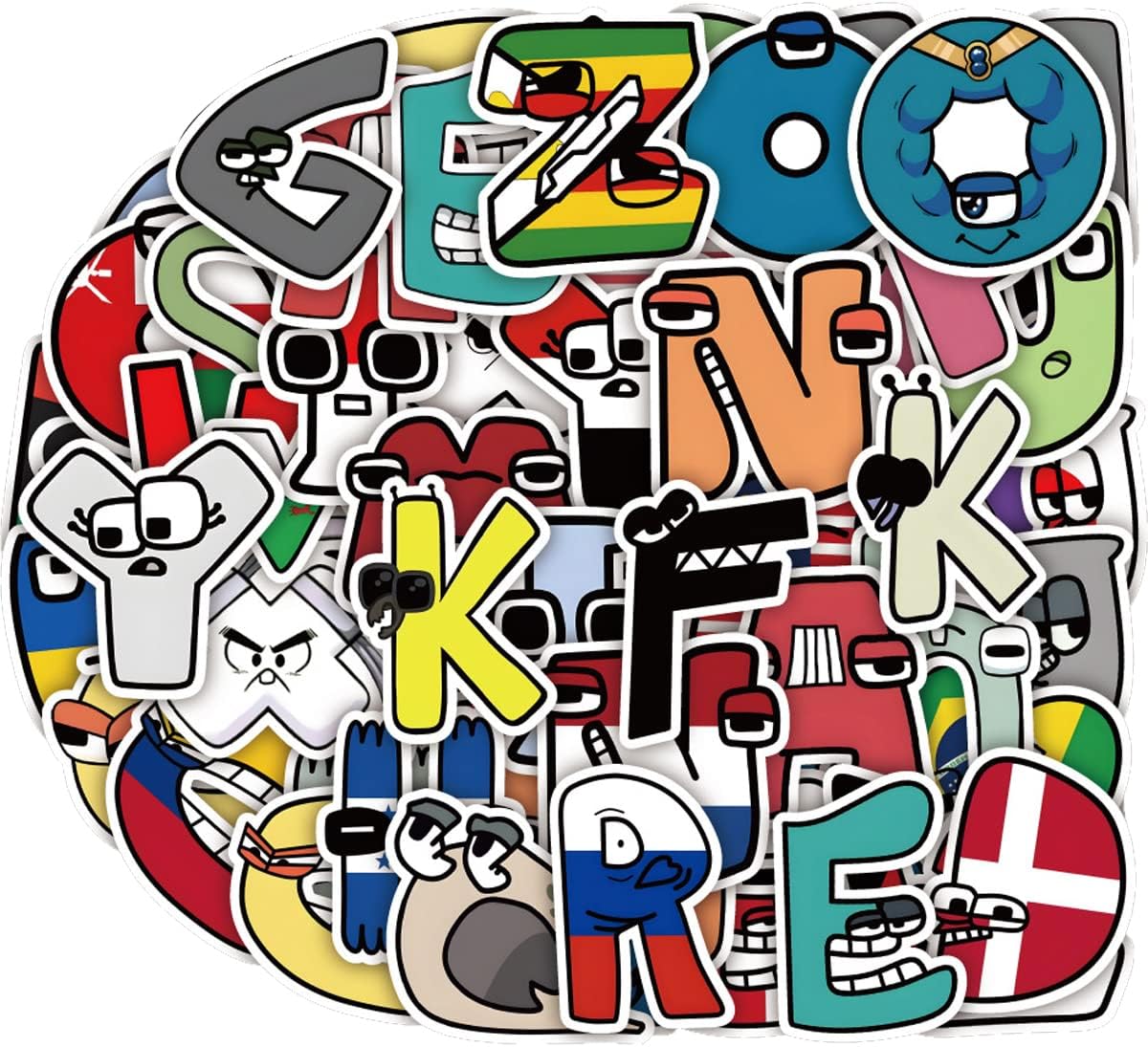 Amazon.com: 60 Pcs Alphabet Lore Laptop Sticker Waterproof Vinyl ...