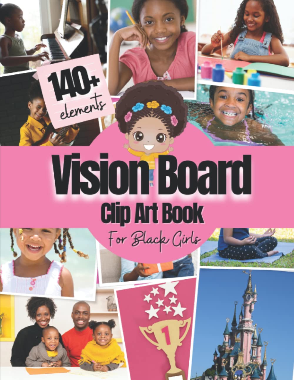 Buy Vision Board Clip Art Book For Black Girls: Over 140 Pictures ...