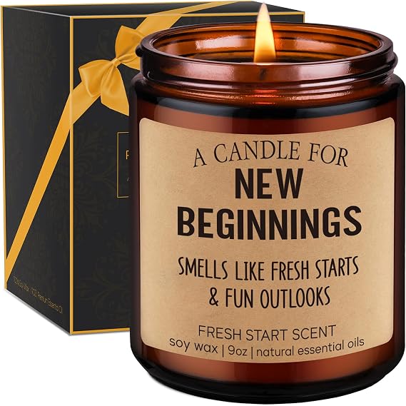 Amazon.com: GSPY Fresh Start Candle - New Beginnings Gifts for Women ...