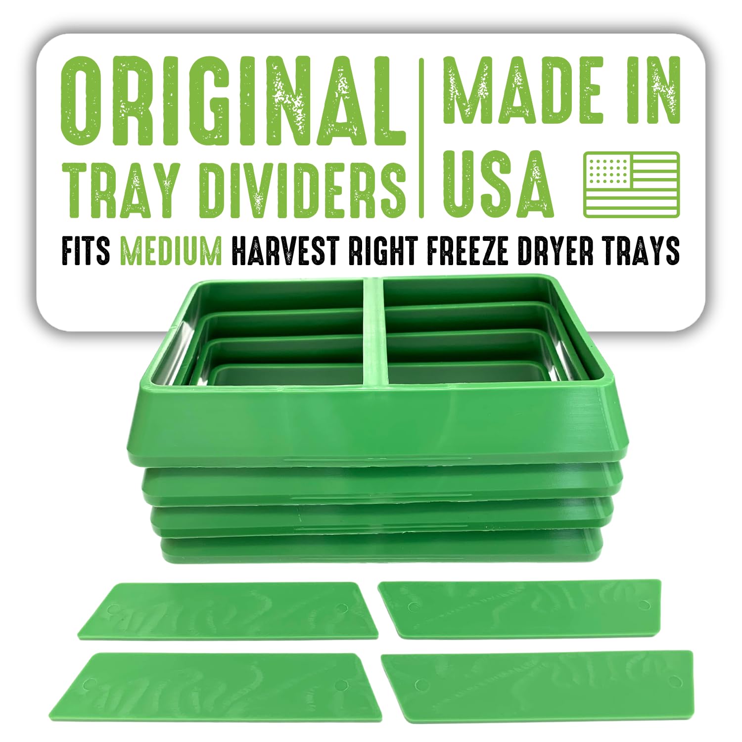 Amazon.com: Tray Dividers for Medium Harvest Right Freeze Dryer Trays ...