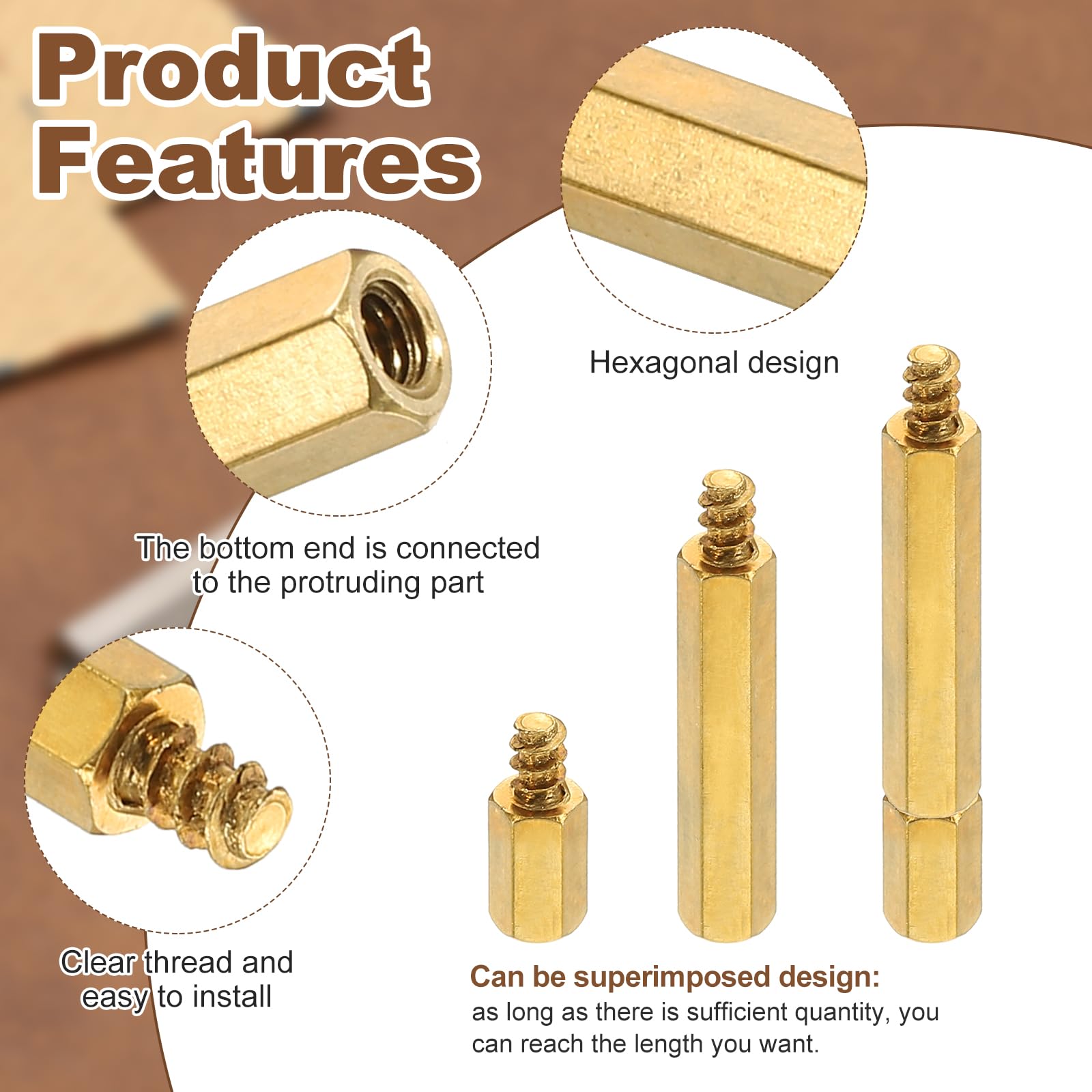 PATIKIL 24pcs M4 Male to Female Self-Tapping Hex Standoffs Spacers ...