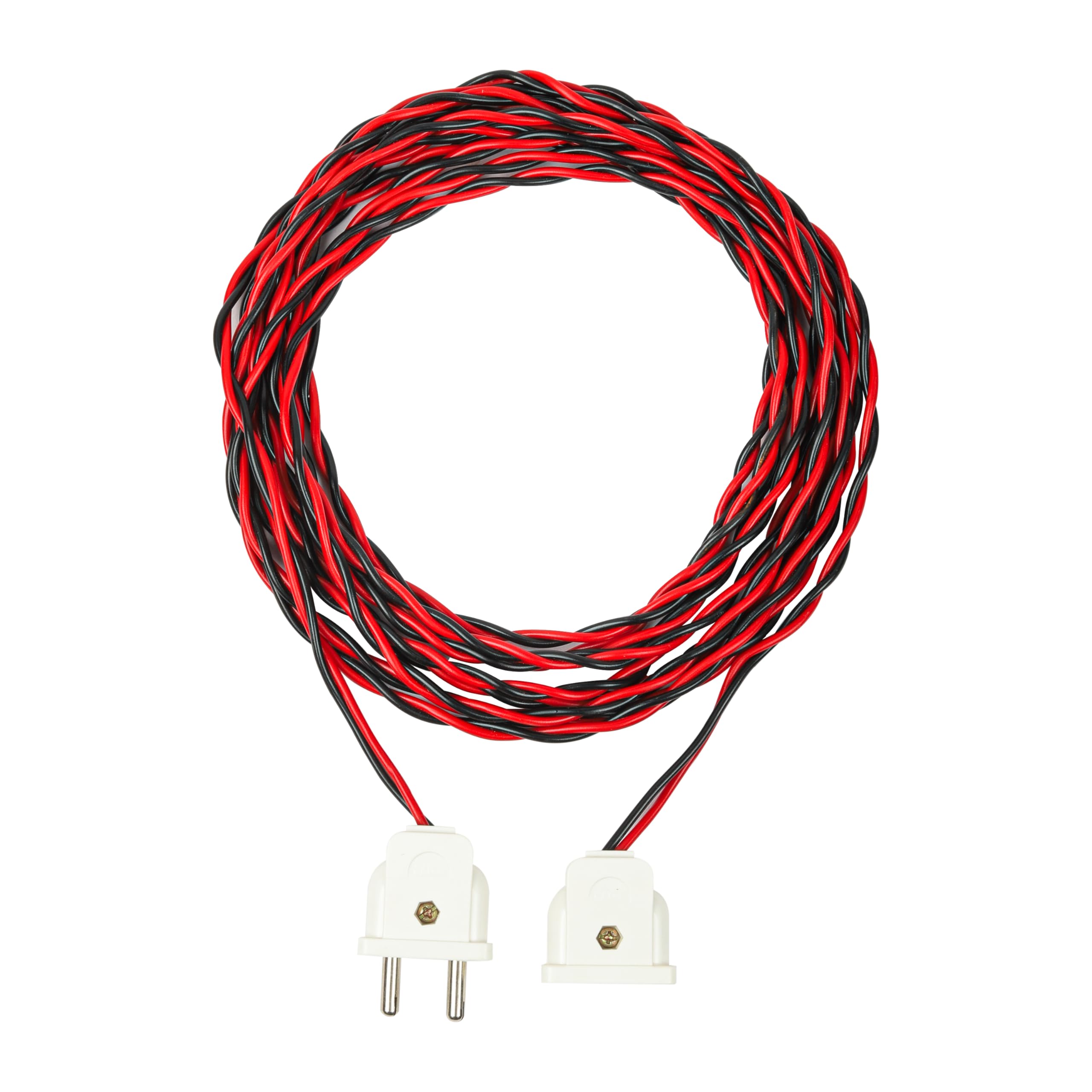 Ocko Flexible Twisted Wire Male-Female Socket Plug | Copper Wire with 2 ...