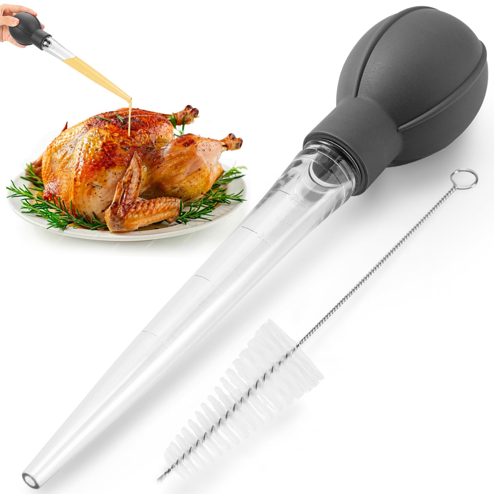 Amazon.com: OLESBUR Premium Turkey Basters for Cooking – Baster Syringe ...