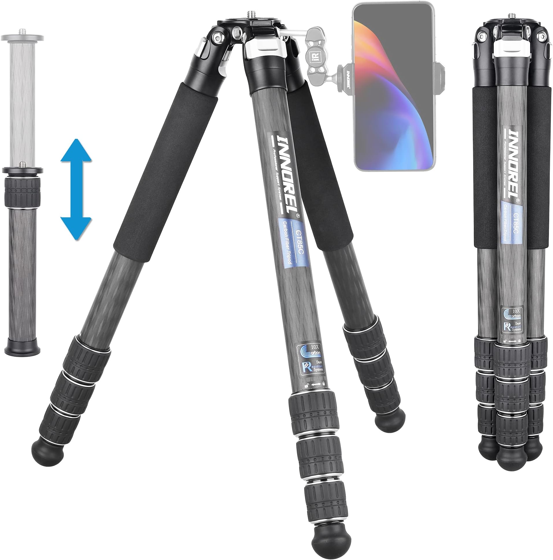 Carbon Fiber Tripod-INNOREL CT85C Super Professional Portable Travel ...