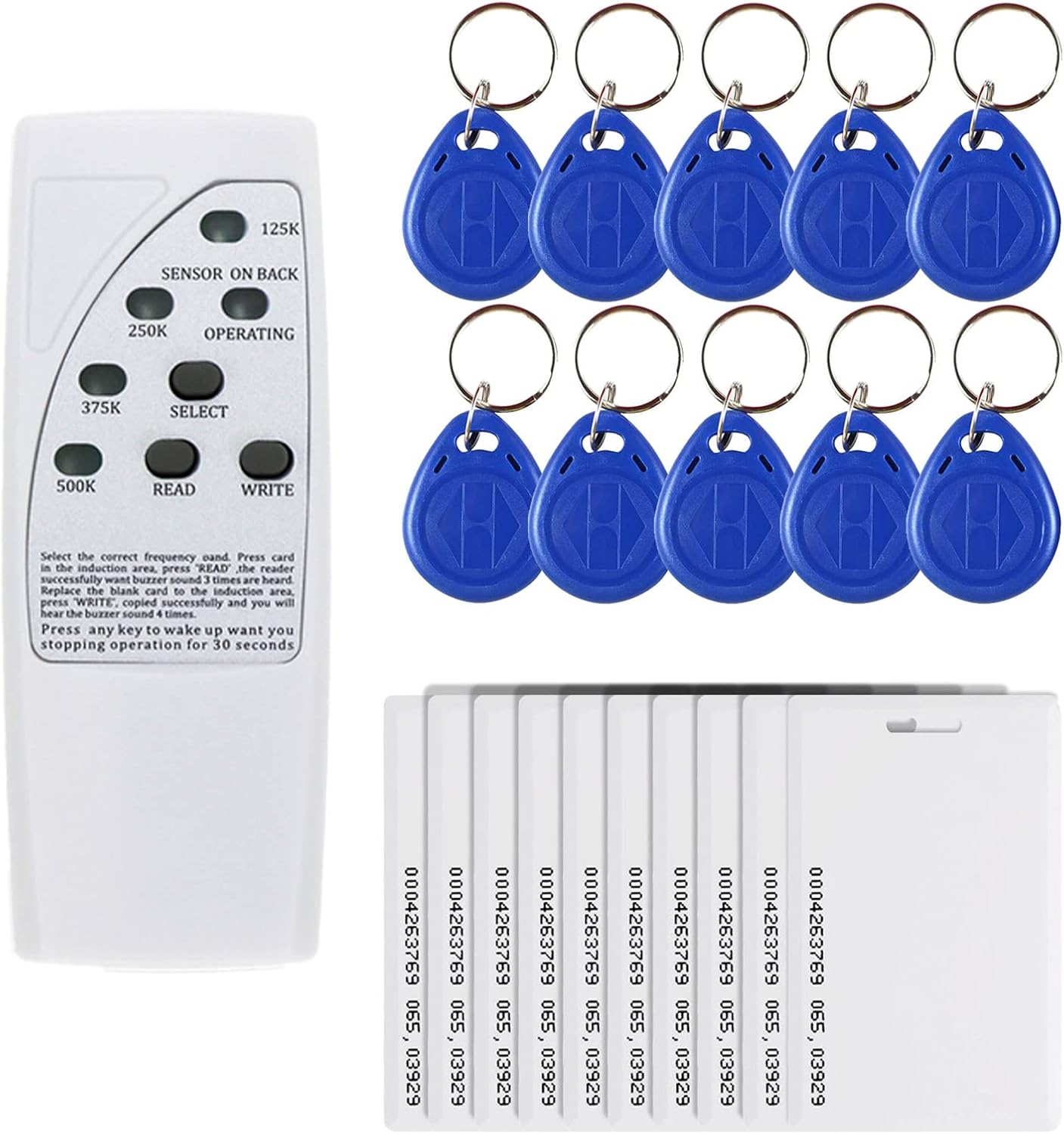 Amazon.com : SYWAN Handheld RFID ID Card Copier, 125kHz EM4305 RFID ...