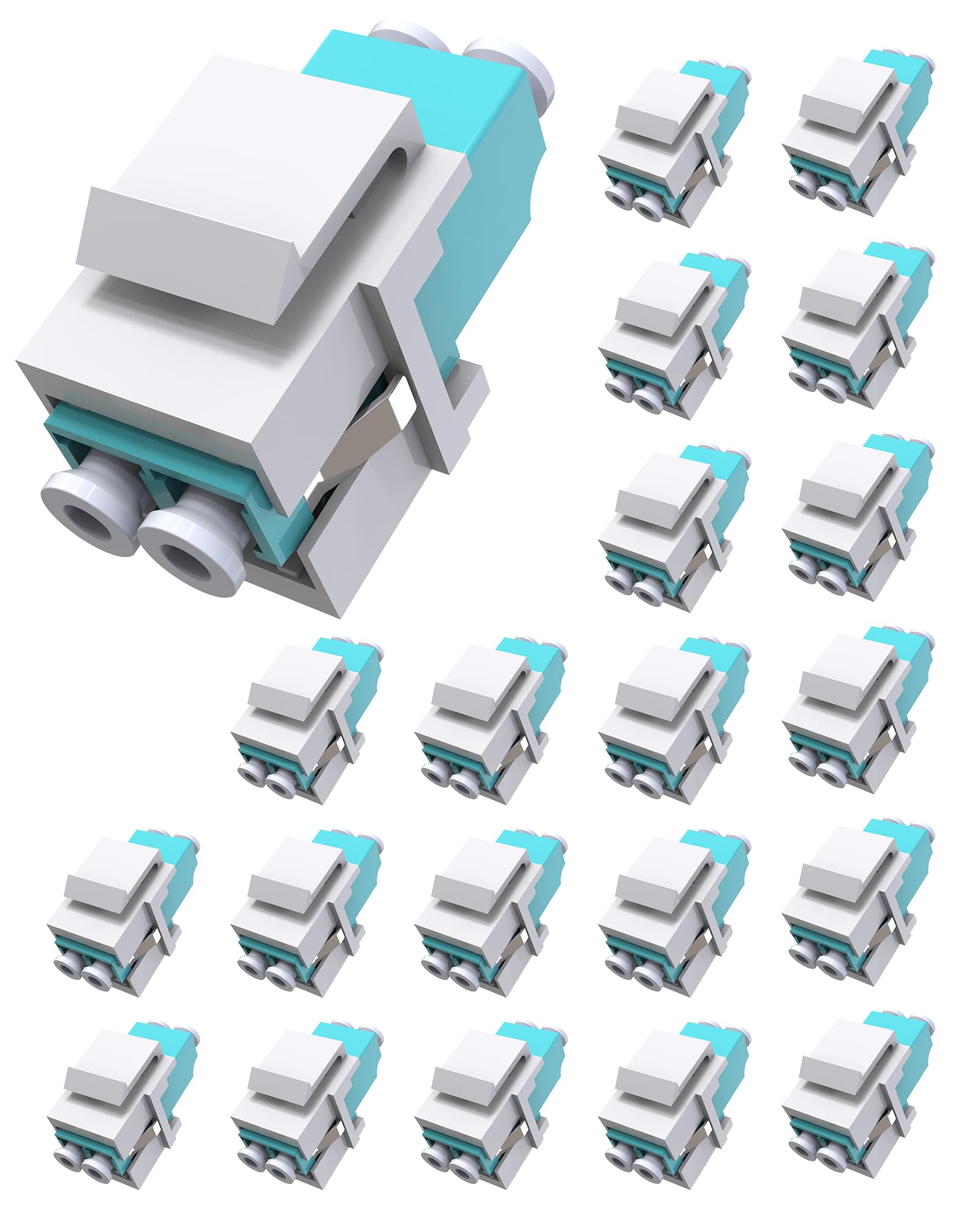 Snapklik.com : VANDESAIL Fiber Optic LC Keystone Coupler Jack, UPC ...