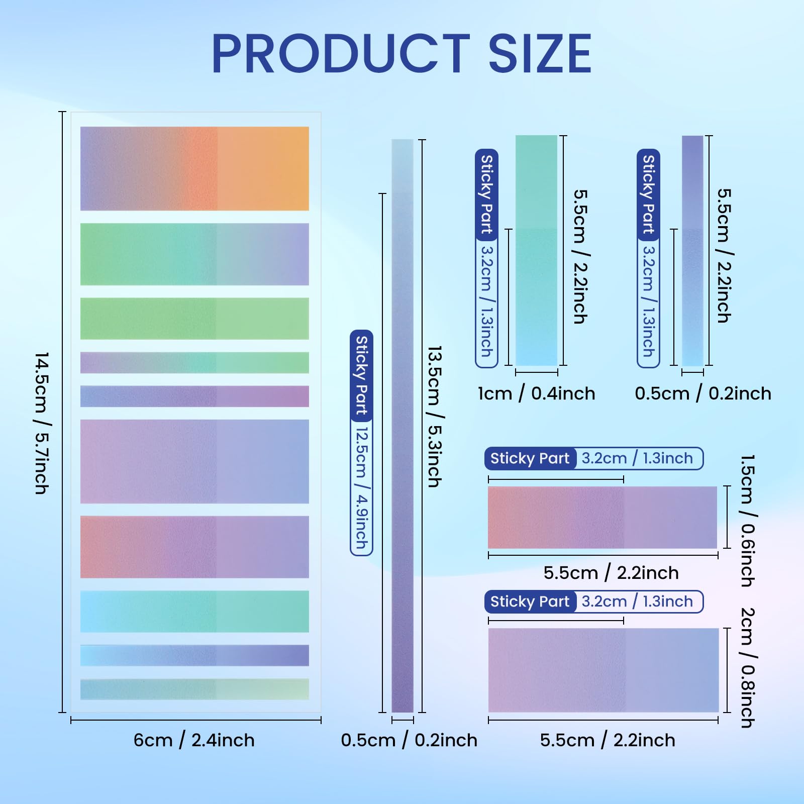 Snapklik.com : NEWEST 720 Pieces Sticky Tabs, Transparent Annotation ...