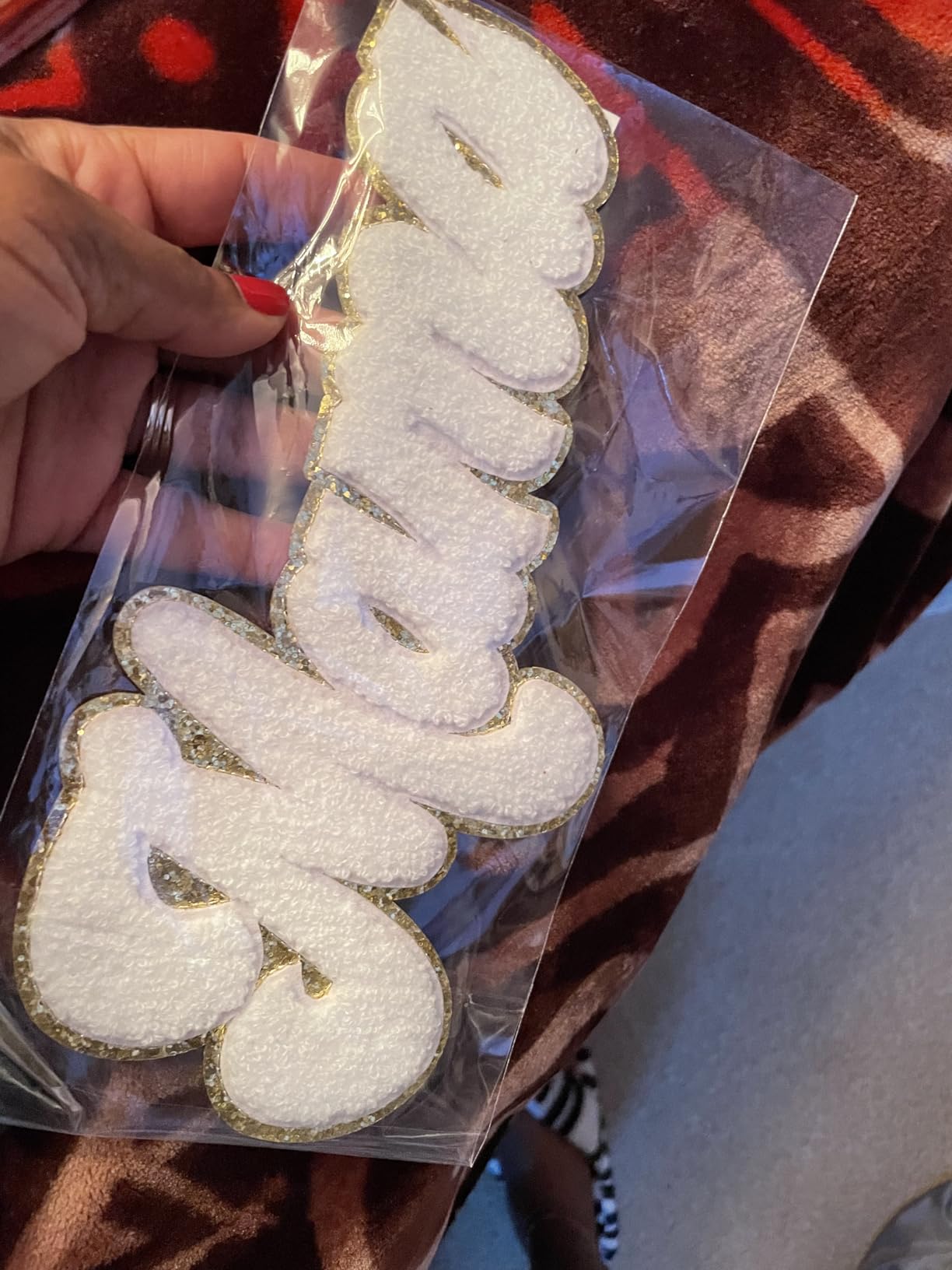 Amazon.com: Iron on Mama Patches Sew On Alphabet Patch White Mama ...