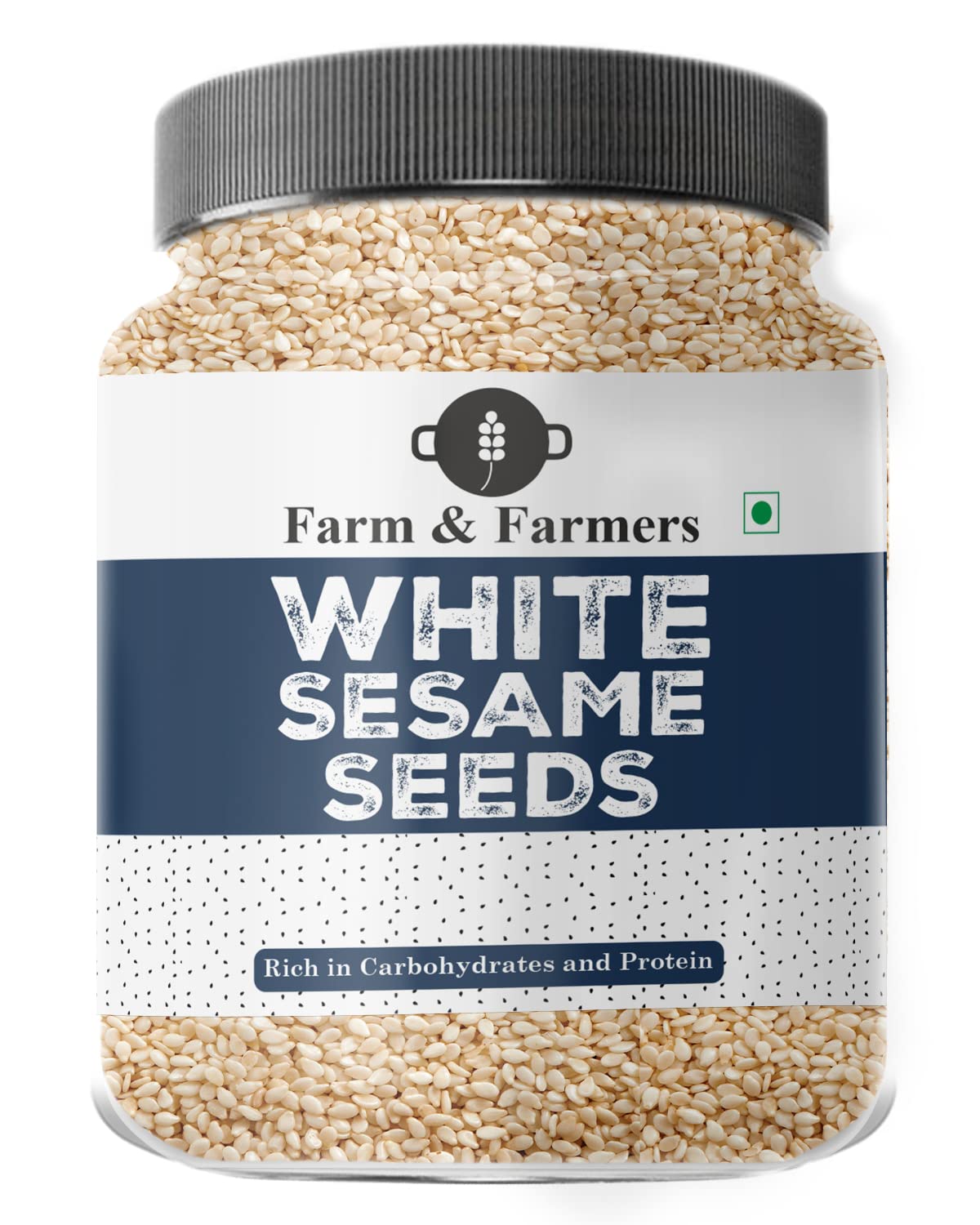 Farm & Farmers Organic White Sesame Seeds - Safed Tal for Weight ...