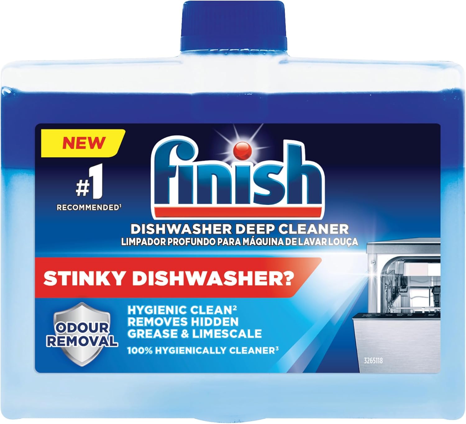 Finish Dishwasher Cleaner, 250ml : Amazon.co.uk: Grocery