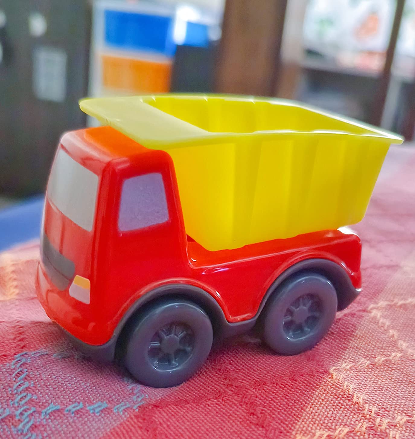 Giggles Funskool - Mini Vehicles Dump Truck, Multicolour Push and Go ...