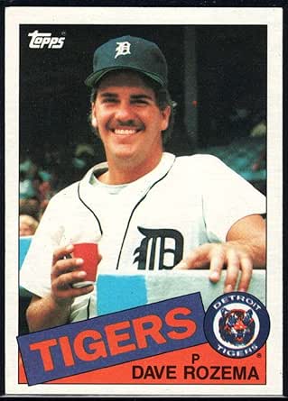 Amazon.com: 1985 Topps Baseball #47 Dave Rozema Detroit Tigers Official ...