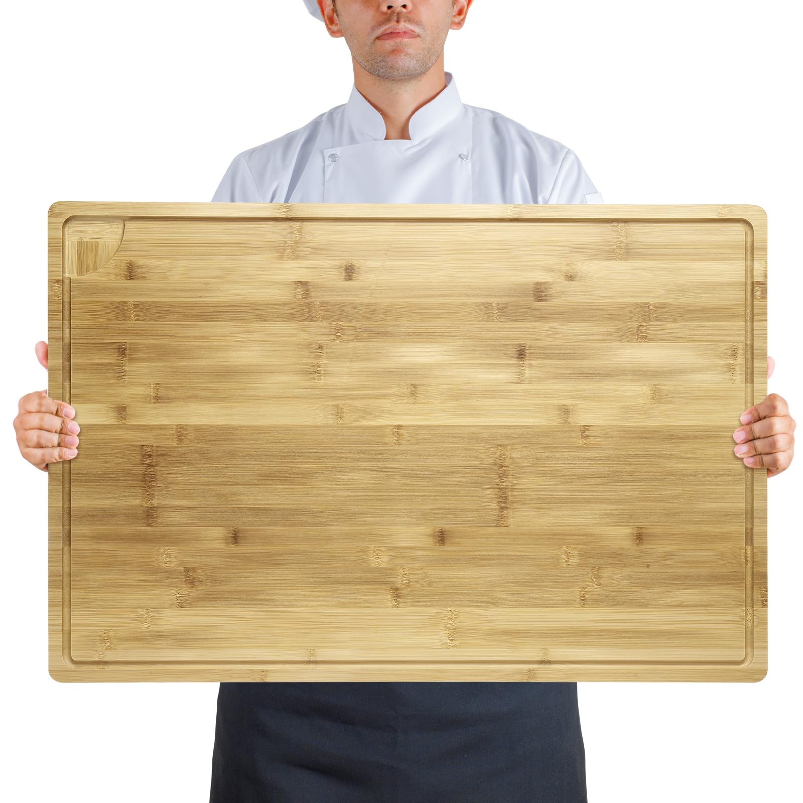 Snapklik.com : Takywep 30 X 20 Inch Extra Large Bamboo Cutting Board ...