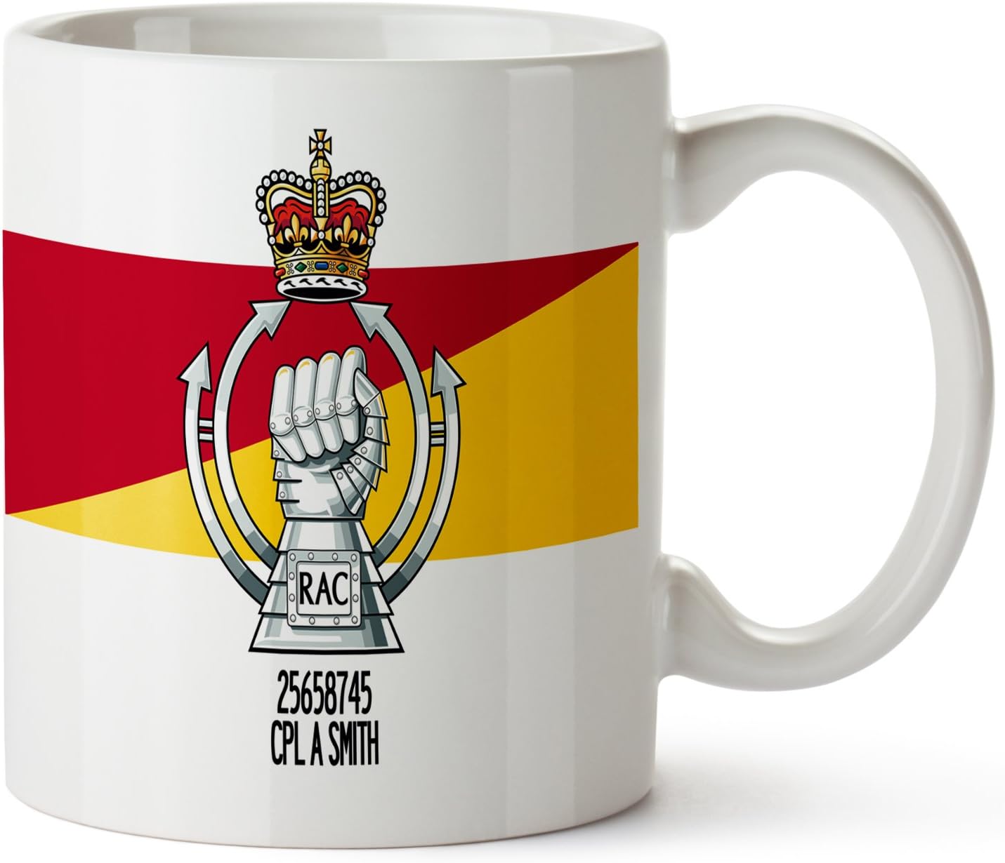 Personalised Royal Armoured Corps Mug - Add Name Gift MM30 : Amazon.co ...