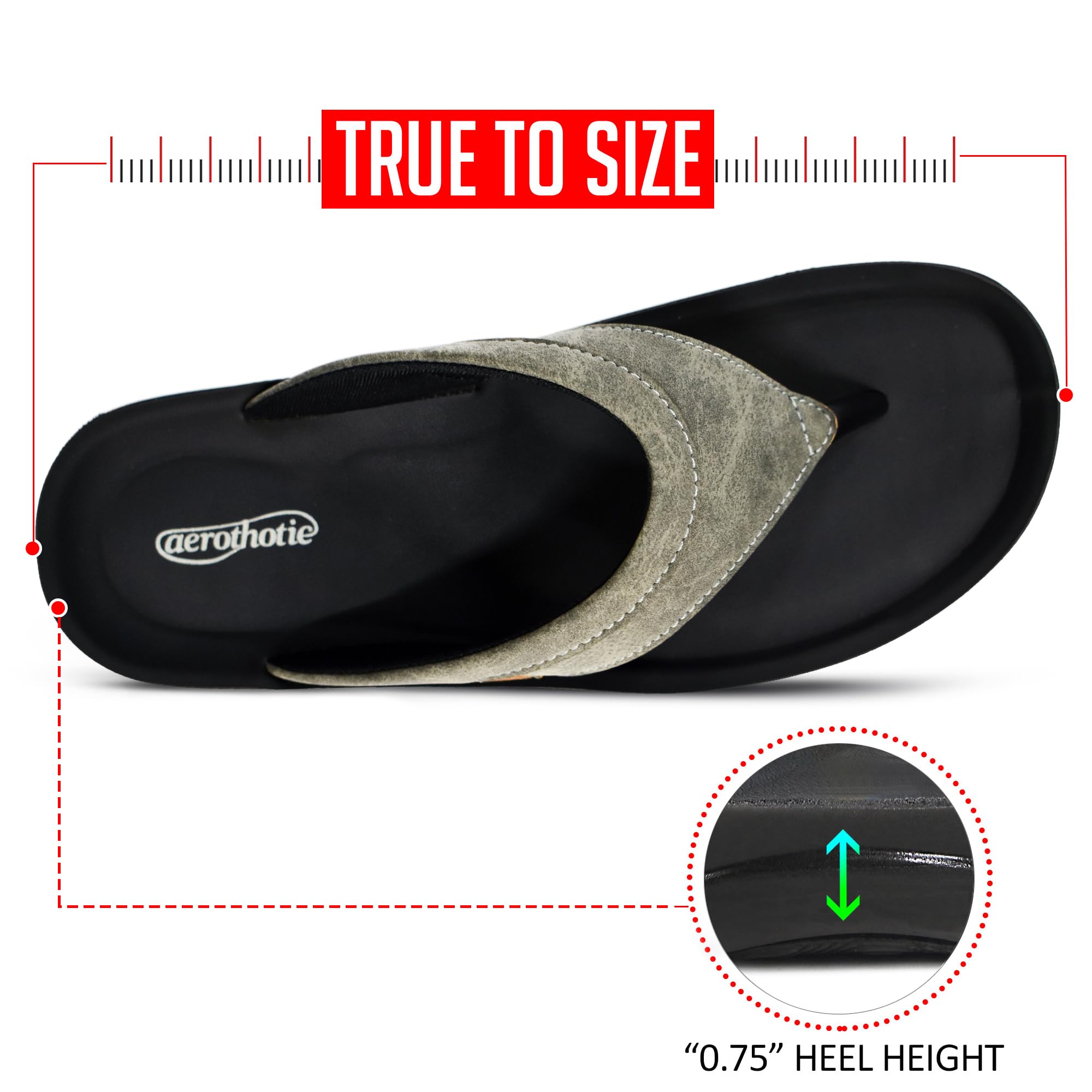 Snapklik.com : AEROTHOTIC Terrene Toe Post Platform Sandals For Women