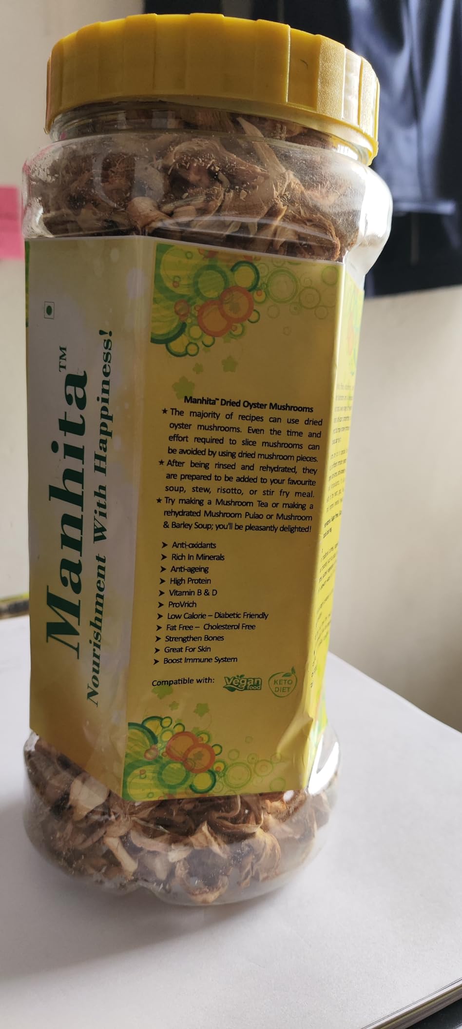 Manhita Dried Oyster Mushroom | Dried Mushroom for Soup, Pastas ...