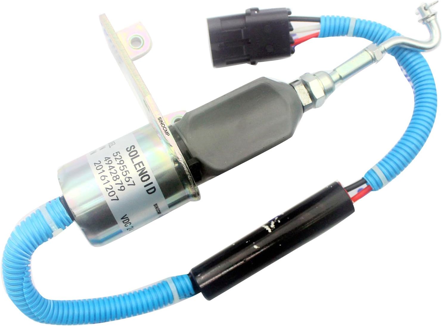 Amazon.com: SINOCMP 5295567 D59-002-01A 4942879 24V Fuel Shut Off ...