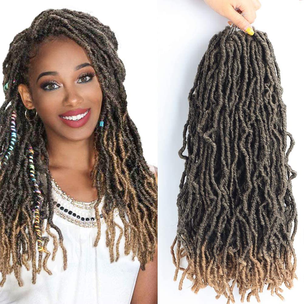 Faux Locs 24 Inch Crochet Hair New Soft Locs 6 Packs/Lot Curly Wavy Pre ...