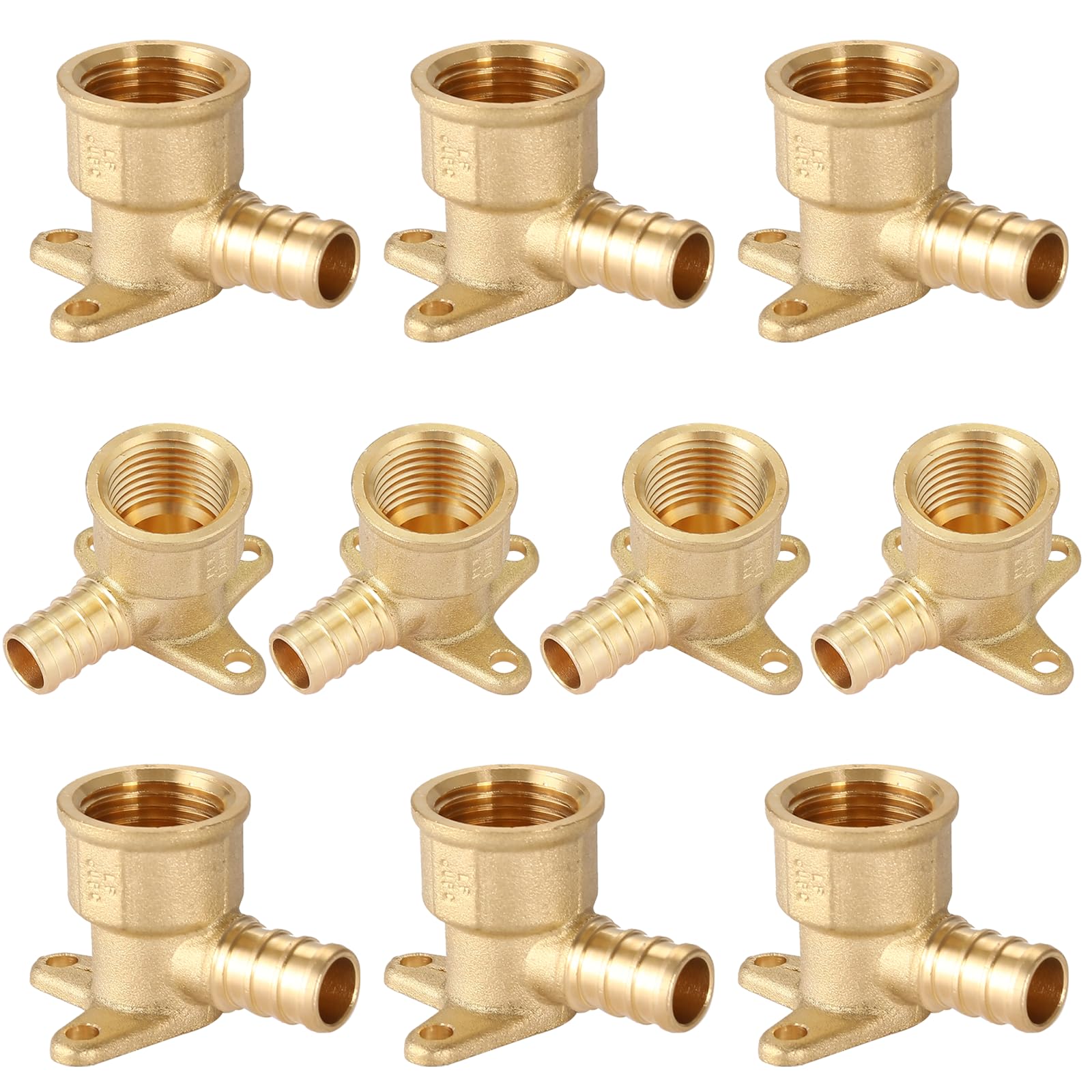 Snapklik.com : 10-Pack PEX Fittings, 3/4" PEX X 3/4" Female NPT, 3/4 ...