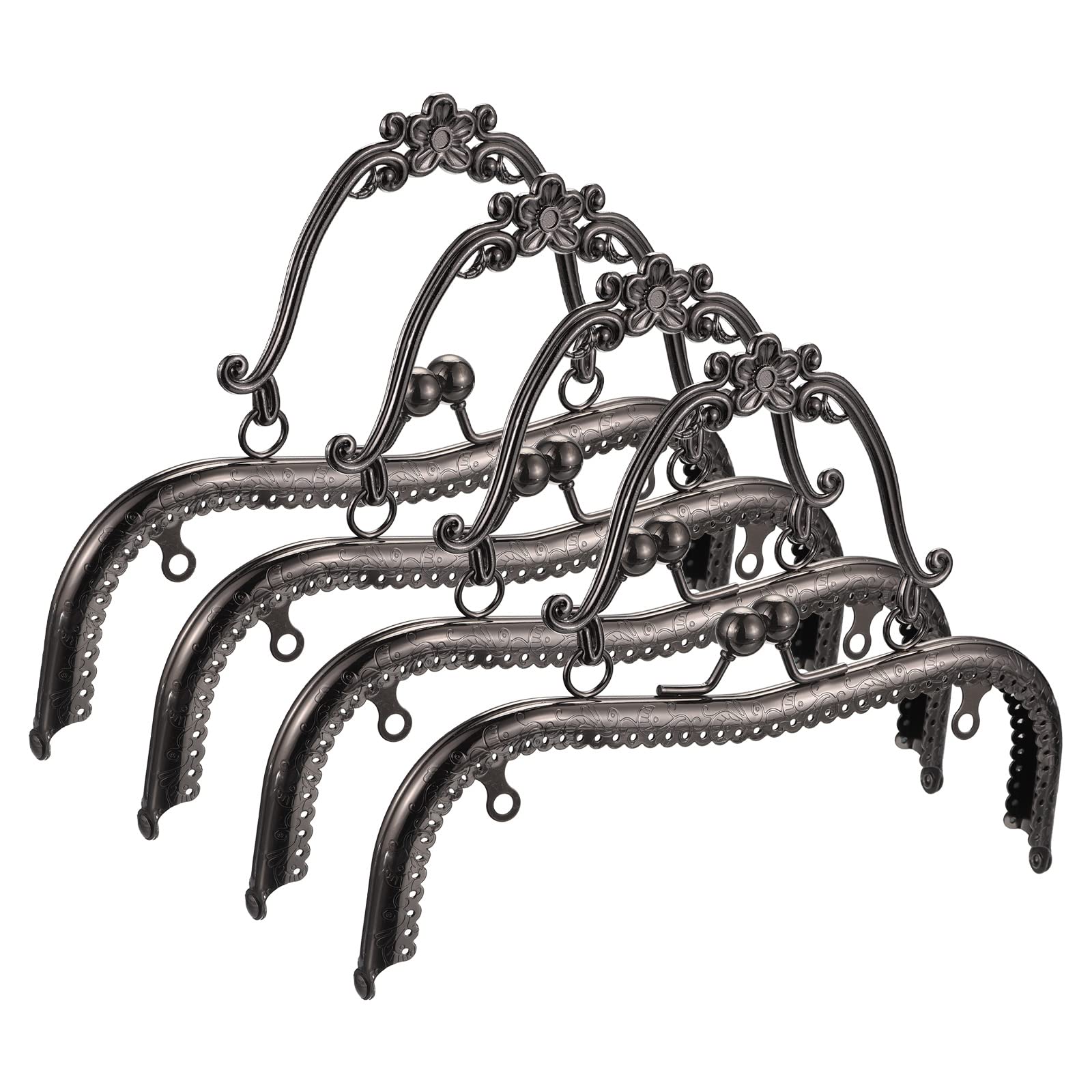 Amazon.com: uxcell Metal Purse Frames - 8.07" 4Pcs Kiss Lock Clasp ...