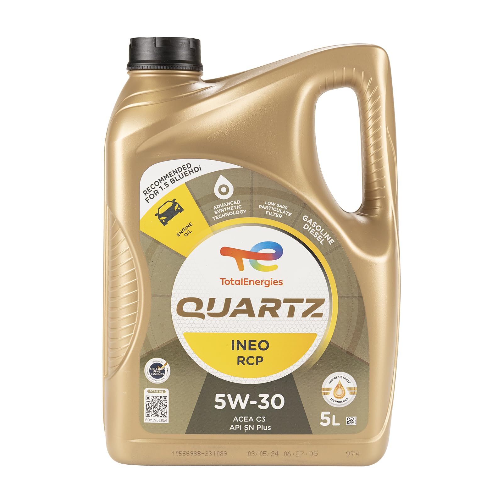 Total Quartz INEO RCP 5W 30 5L : Amazon.de: Automotive