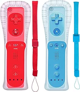 Alivicky 2 Pack Wii Controller, Wireless Wii Remote Controller Motion ...