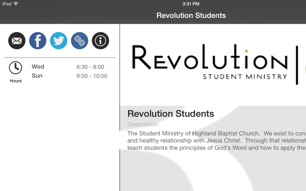 Revolution Student Ministries - App on Amazon Appstore
