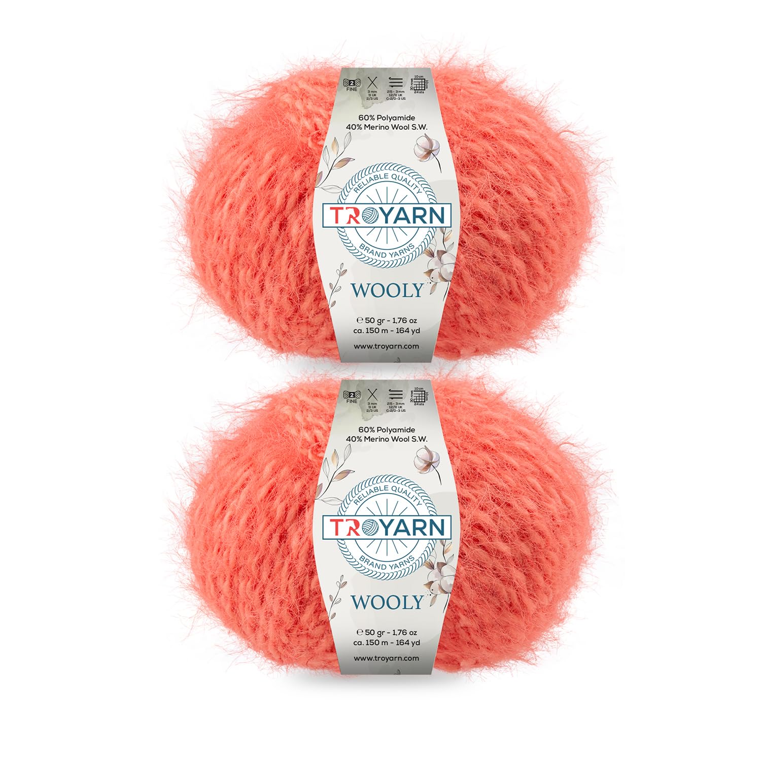 Amazon.com: Wooly Yarn for Knitting and Desing for Scarves or Cozy ...
