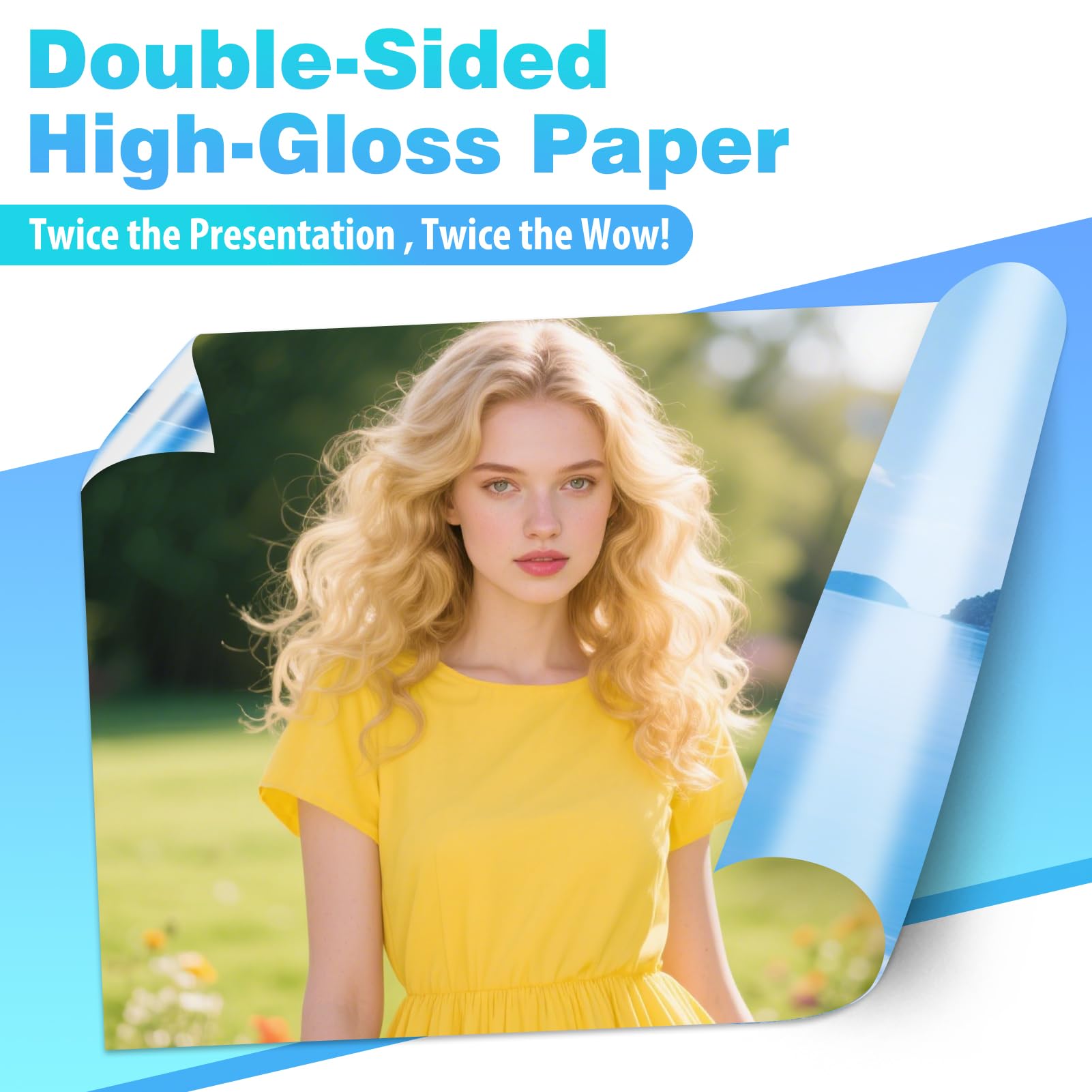 Snapklik.com : Uinkit Brochure Paper Glossy Double Sided 85x11 Inkjet ...