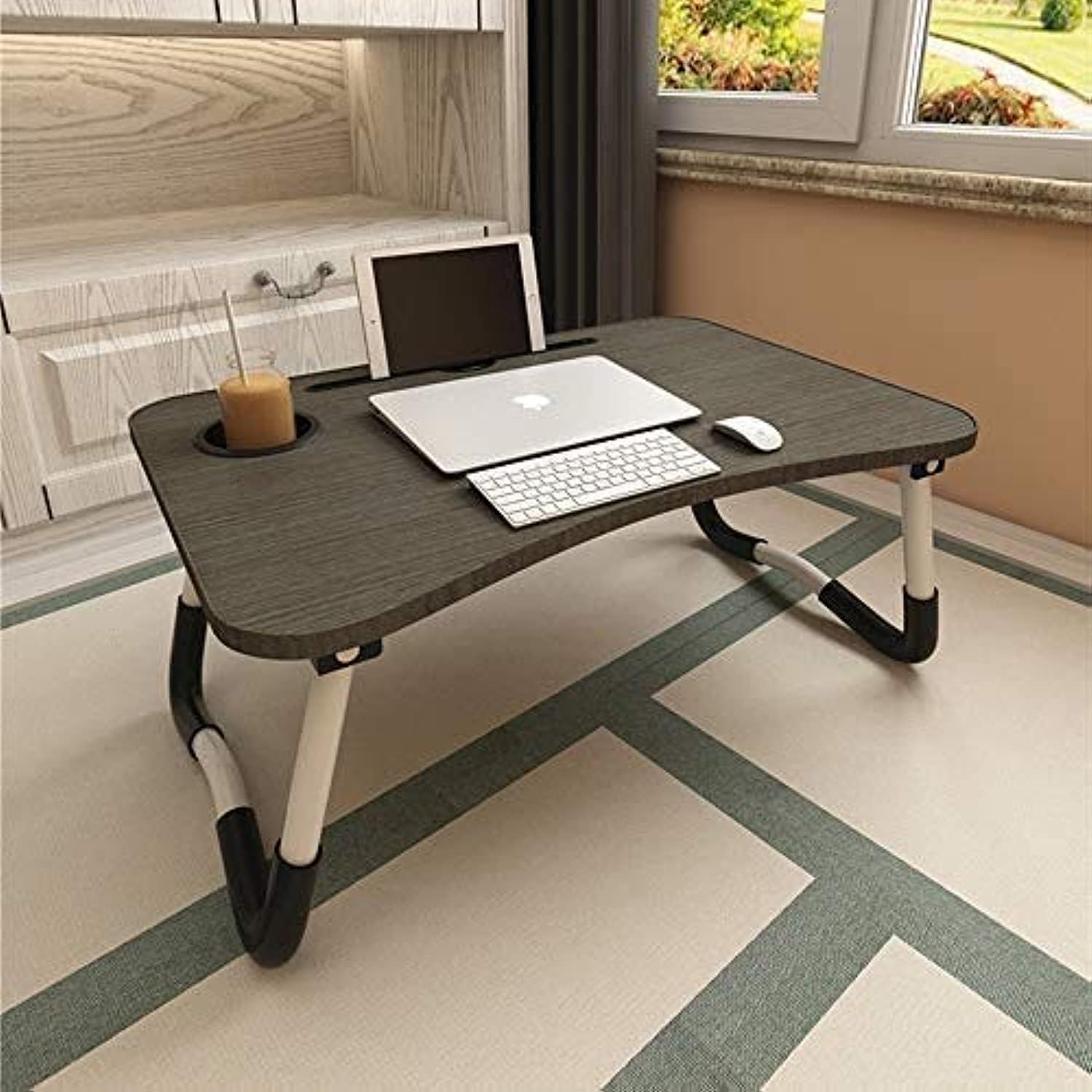 Amazon.com: VLikeze Laptop Bed Table, Foldable Portable Lap Standing ...