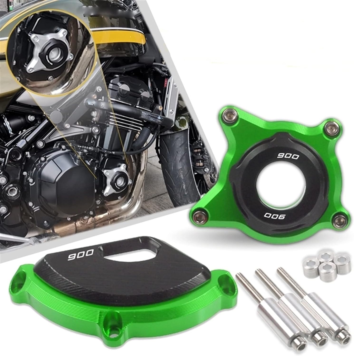 ARMERI Motorcycle Engine Guard Cover with Logo Stator Protective ...