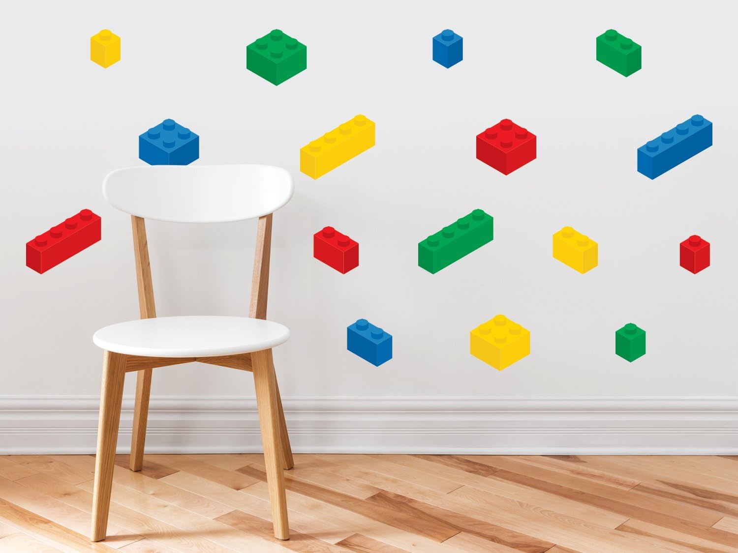 Amazon.com: Sunny Decals Lego Inspired Building Blocks Wall Decals ...