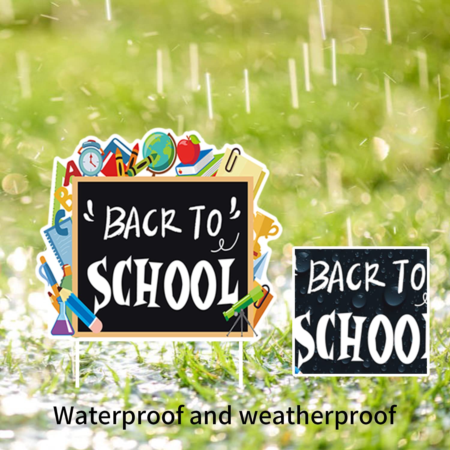 Snapklik.com : 14 Pieces Welcome Back To School Yard Sign