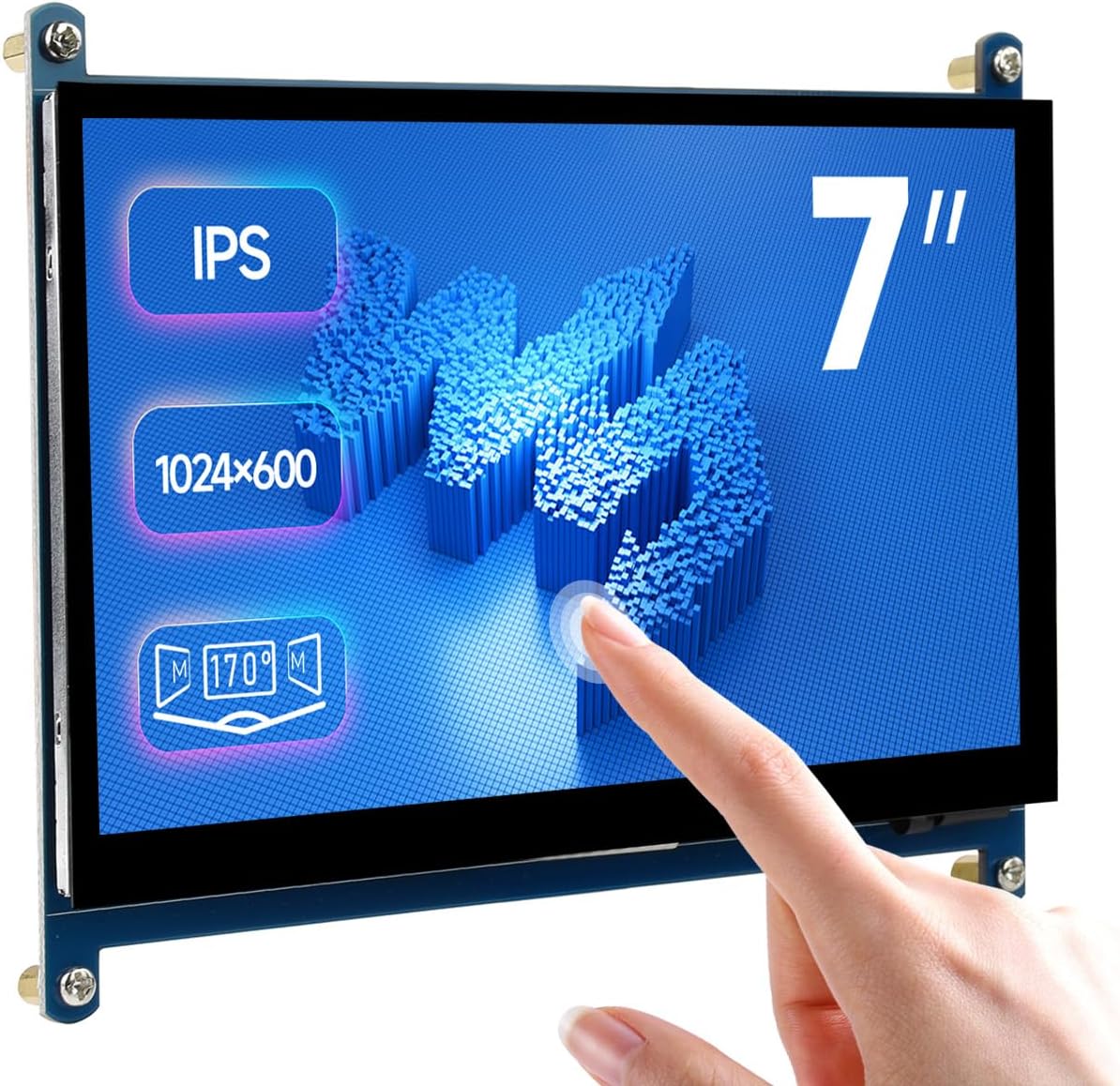 Amazon.com: waveshare 7inch HDMI LCD (C) Capacitive Touch Screen ...