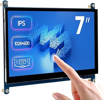Waveshare 7 Pouces écran Tactile capacitif IPS LCD HDMI 1024x600 pour Raspberry Pi 3 Model B ...