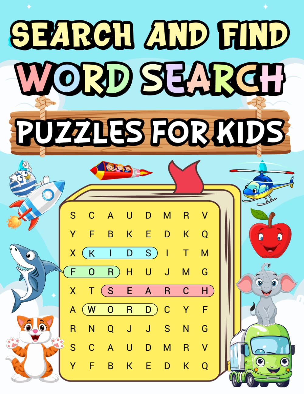 Search and Find Word Search Puzzles for Kids: 100 Fun Challenges for ...